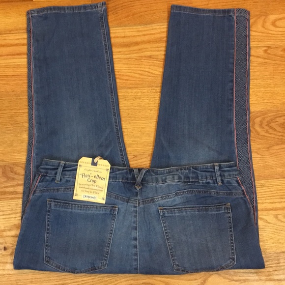 Democracy | Jeans | Democracy Flexellent Embroidered Side Crop Jeans ...